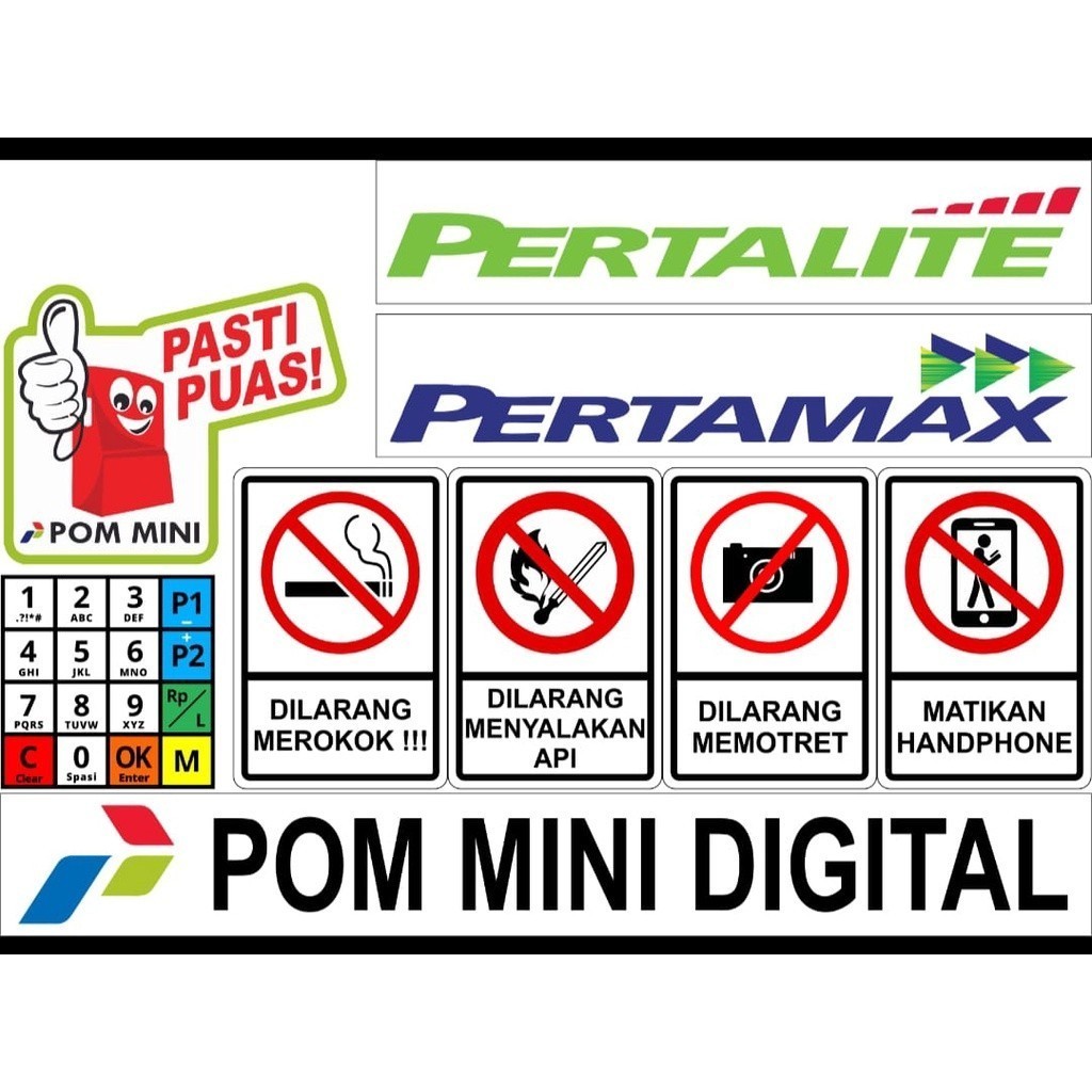 Jual Set Stiker Casing Pom Mini Digital Pertamini Lengkap Siap Pasang ...