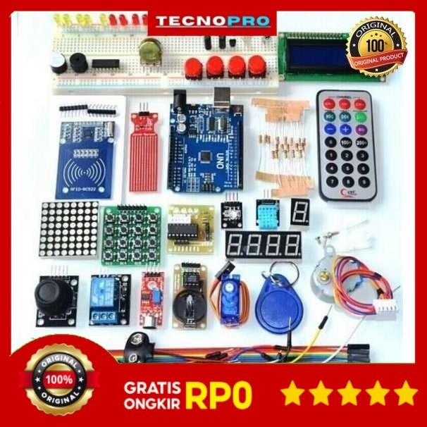 Jual TECNOPRO - R3 RFID Starter Kit Learning Suite ARDUINO | Shopee ...
