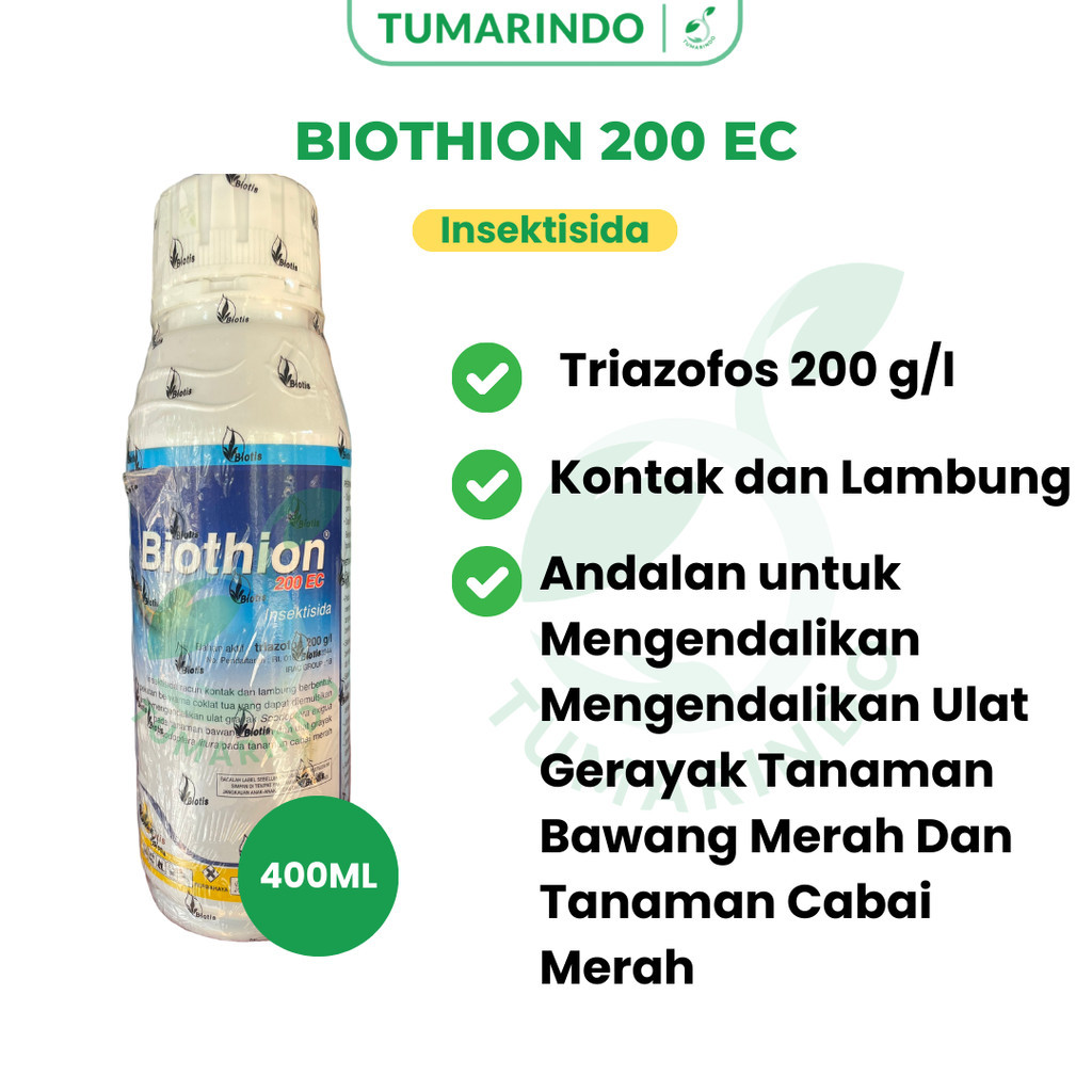 Jual Biothion 200EC 400ML Triazofos Insektisida Mengendalikan Ulat ...