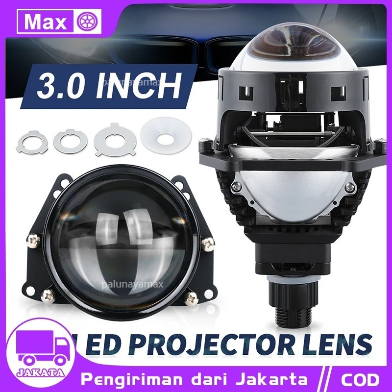 Jual BILED WST 2.5/3 INCH Fiber Karbon DC 12V/HighBeam 55W , LowBeam ...