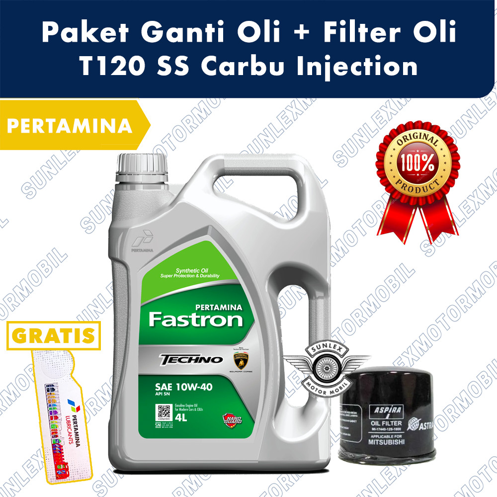 Jual Paket Ganti Oli Fastron 10W40 4L + Filter Oli 12S-1800 T120SS ...