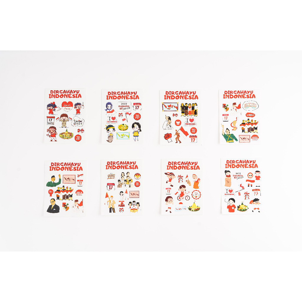 Jual Stiker / Sticker Scrapbook Kemerdekaan HUT RI 17 Agustus | Shopee ...