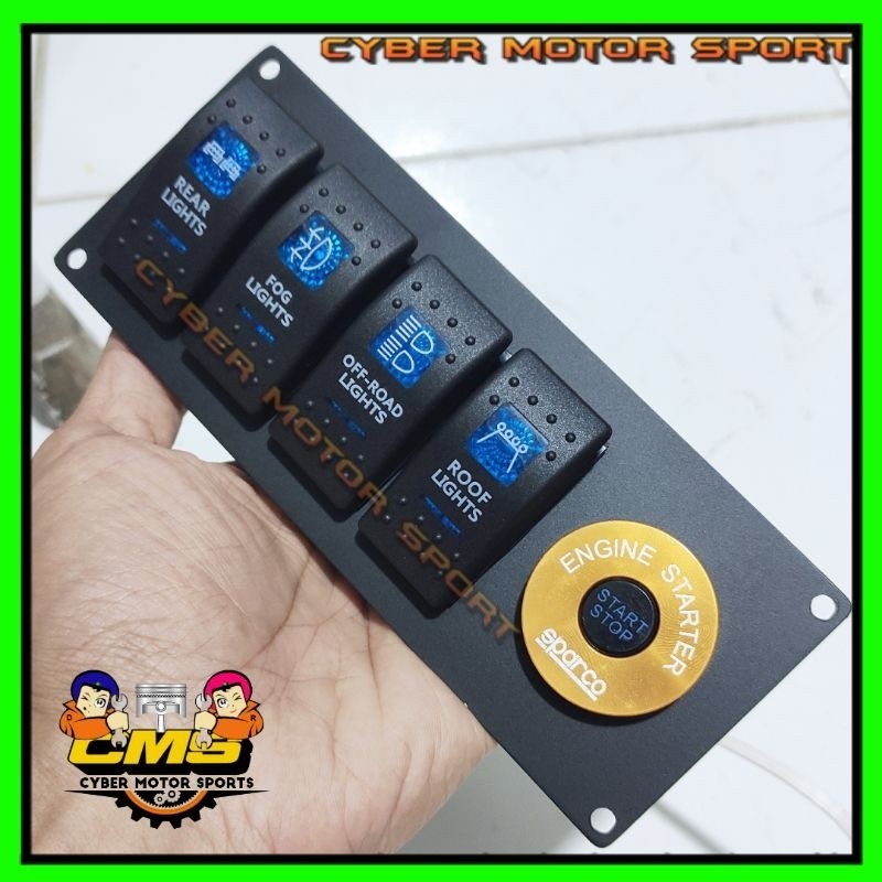 Jual engine start mobil universal . starter tombol panel saklar SPC ...