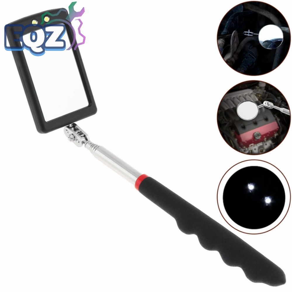 Jual Car 360 Swivel Telescoping LED Light Flexible Inspection Mirror ...