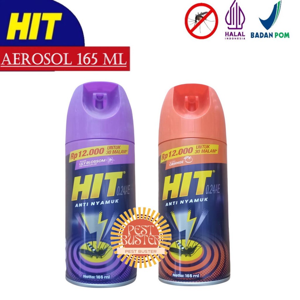 Jual Semprotan HIT Aerosol 150 ml Spray Anti Nyamuk dan Kecoa Pengusir ...
