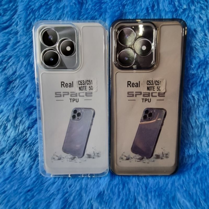Jual Softcase REALME NOTE 50 / C51 / C53 Case Bening Hitam Space ...