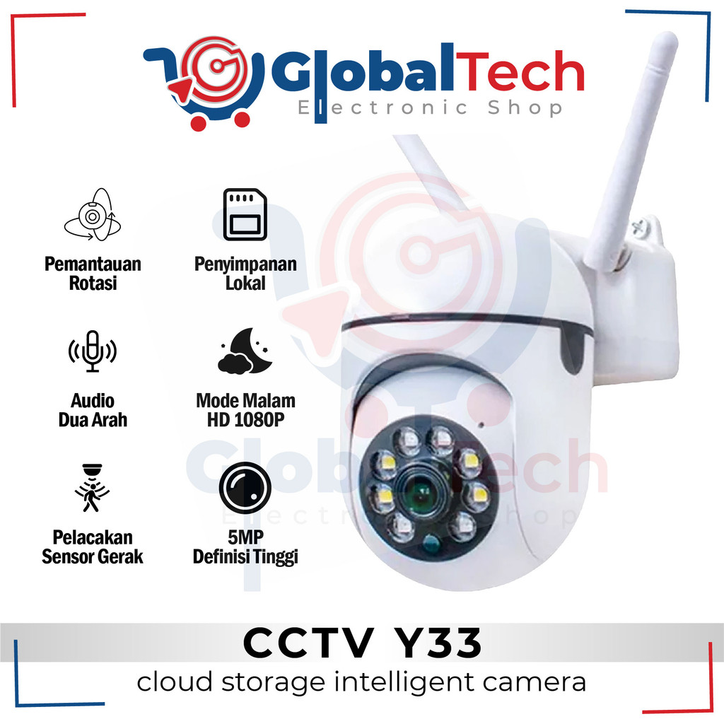 Jual CCTV Smart Y33 Wide Camera Auto Tracking IP Camera PTZ V360 Pro ...