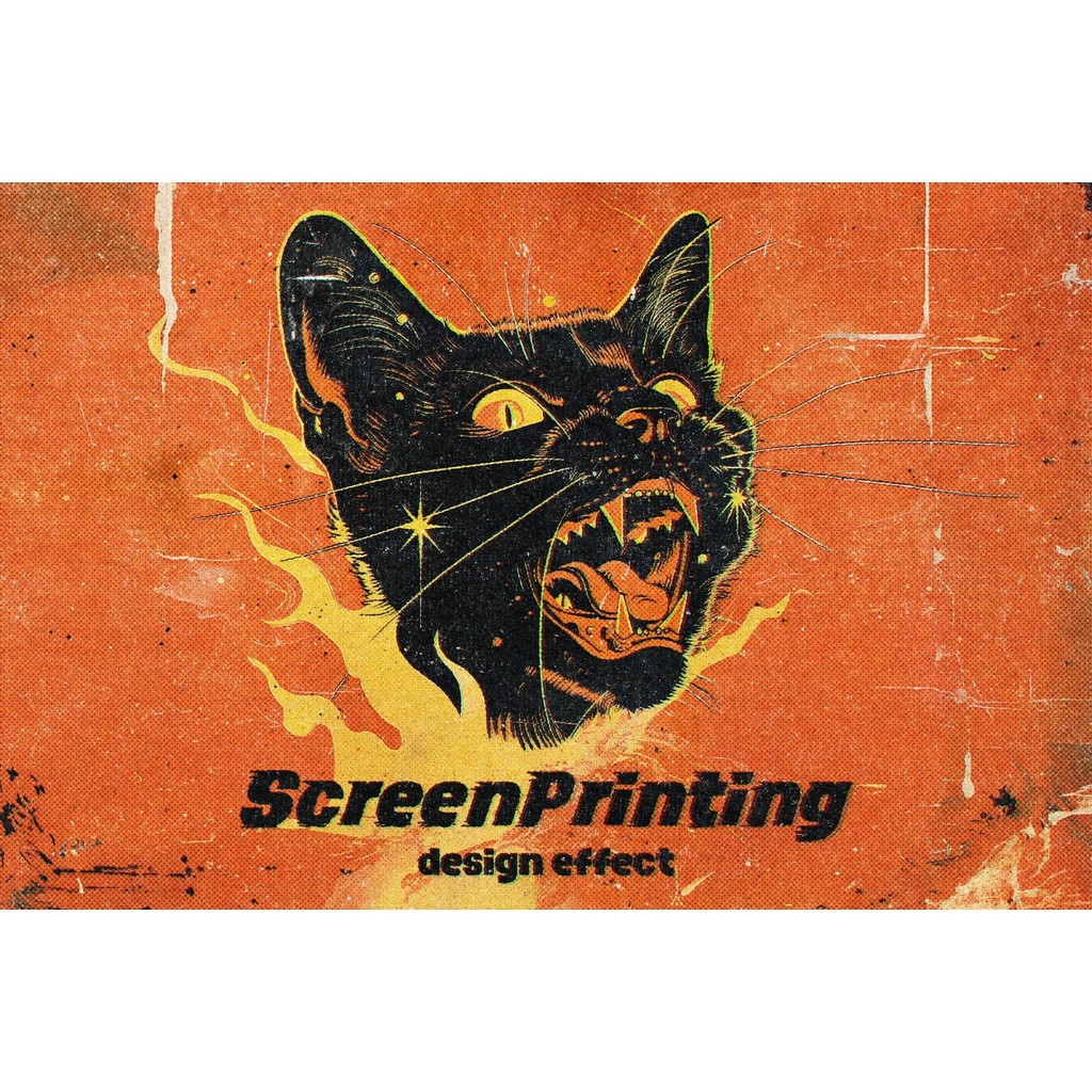 Jual SCREEN PRINTING DESIGN EFFECT | PHOTOSHOP | Shopee Indonesia