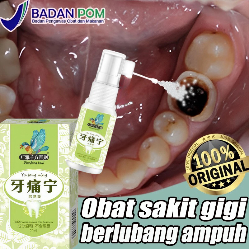 Jual Obat sakit gigi semprot 20ml Toothache Spray obat gigi Berlubang ...