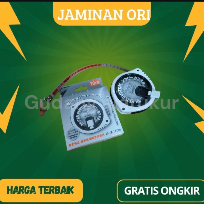 Jual Original YAMAYO Roll Meter Steel Type Silver Custom 10 Meters ...