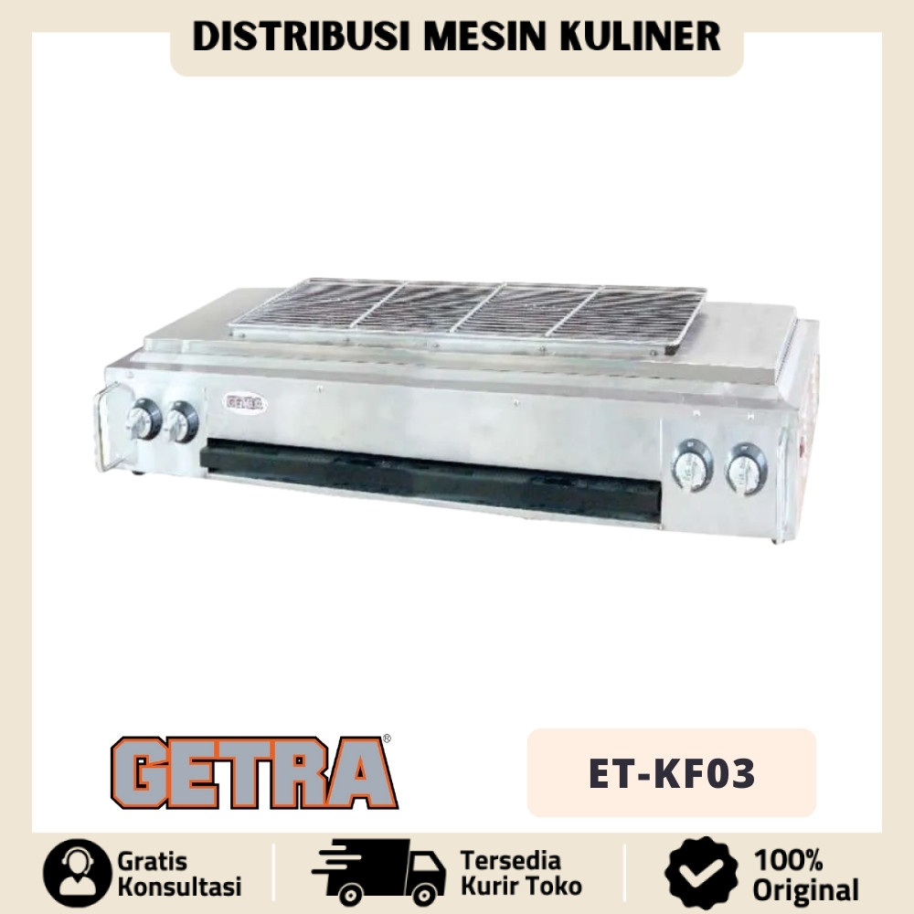Jual GRILLER GAS PEMANGGANG GETRA ET KF03 GRILLER BBQ GAS GARANSI RESMI ...