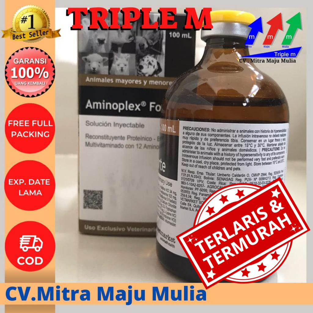 Jual Aminoplex forte Multivitamin Lengkap Hewan Ternak | Shopee Indonesia