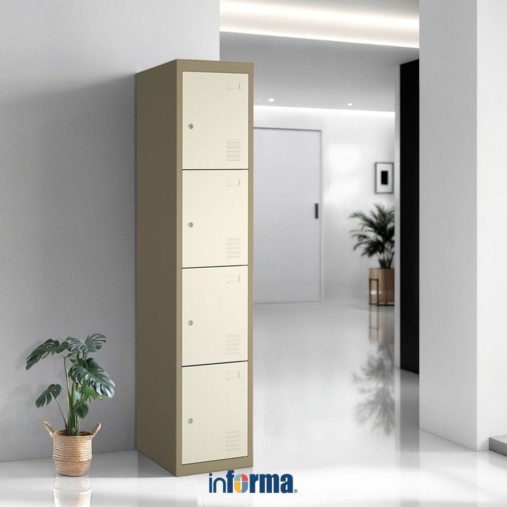 Jual Informa Kiev Loker Besi 4 Pintu - Cokelat Muda Locker Kabinet ...