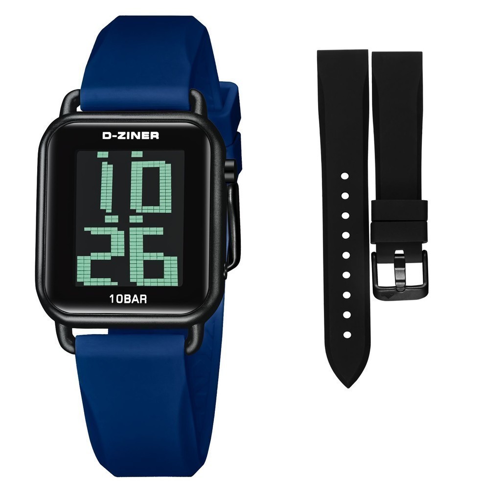 Jual Original 100% Jam Tangan Dziner 8356 Rubber Digital Water ...