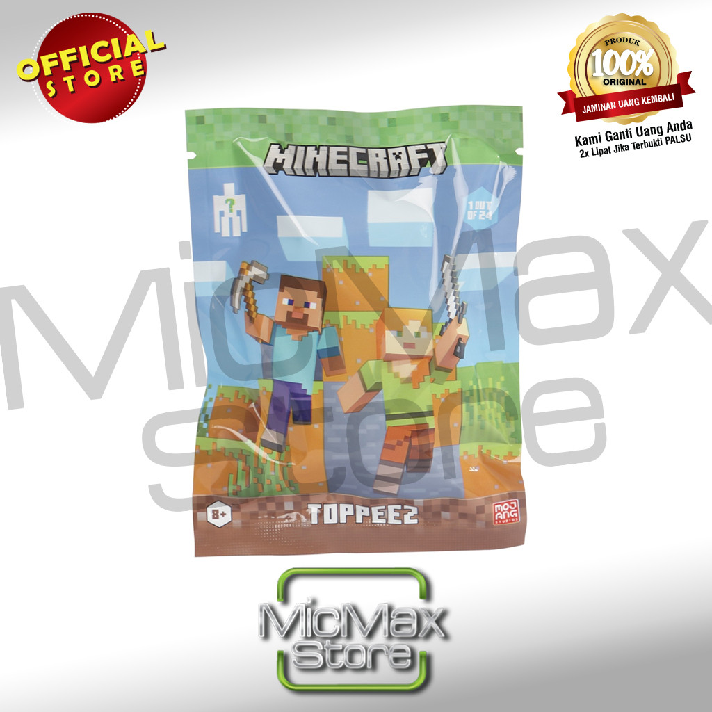 Jual MINECRAFT 3D Toppeez Blind Pack BLIND BAG MC2005 | Shopee Indonesia