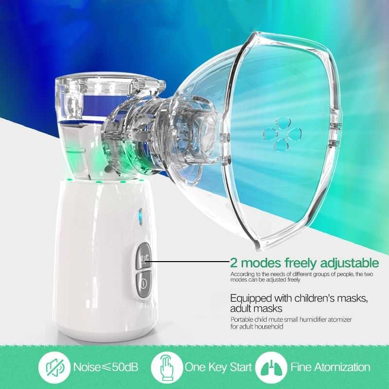 Jual Alat Terapi Pernapasan Handheld Nebulizer Inhaler Atomizer - MY ...