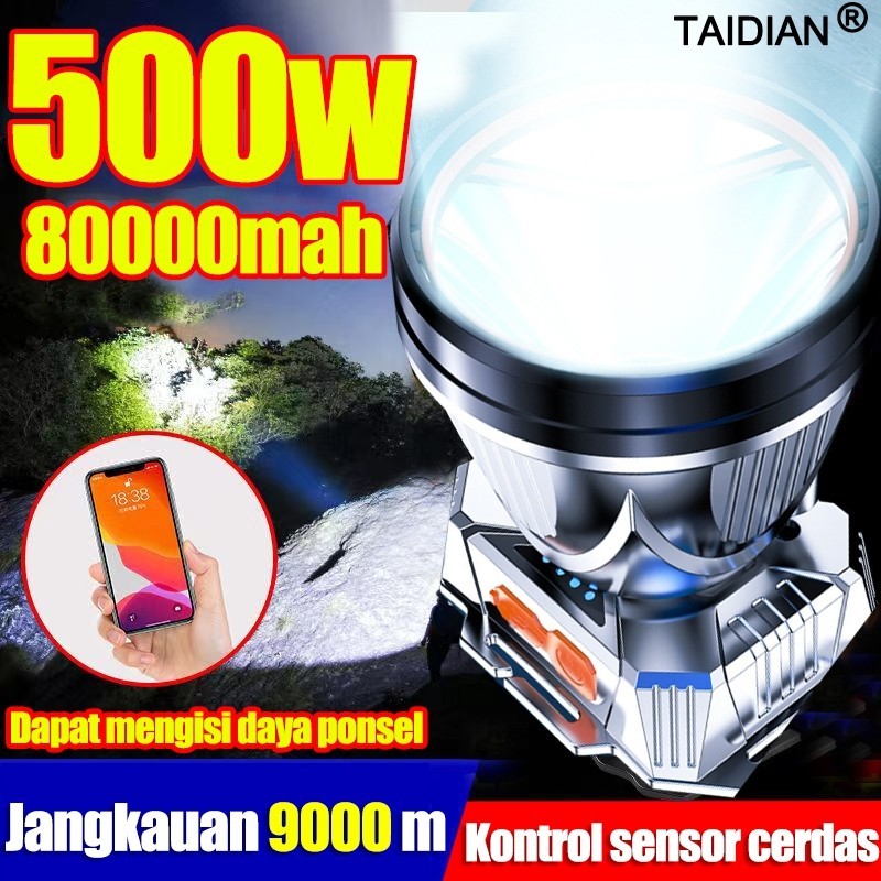 Jual LED Headlamp 500Watt Penerangan terus menerus selama 800 jam senter super terang lampu ...