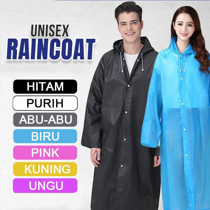 Jual JAS HUJAN | RAINCOAT | MANTEL HUJAN TERUSAN LENGAN PANJANG POLOS ...