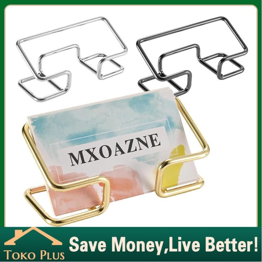 Jual Stand Kartu Nama Tag Besi Dudukan Label Harga dan Nama Kotak Kartu ...