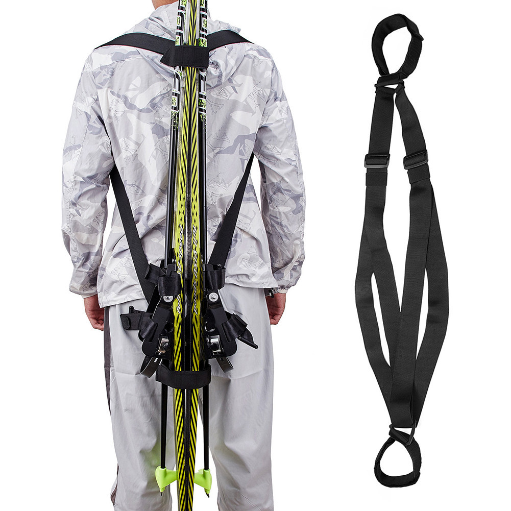 Jual 2024 Ski And Poles Carrier Strap Backpack Sling Strap Ski Shoulder ...