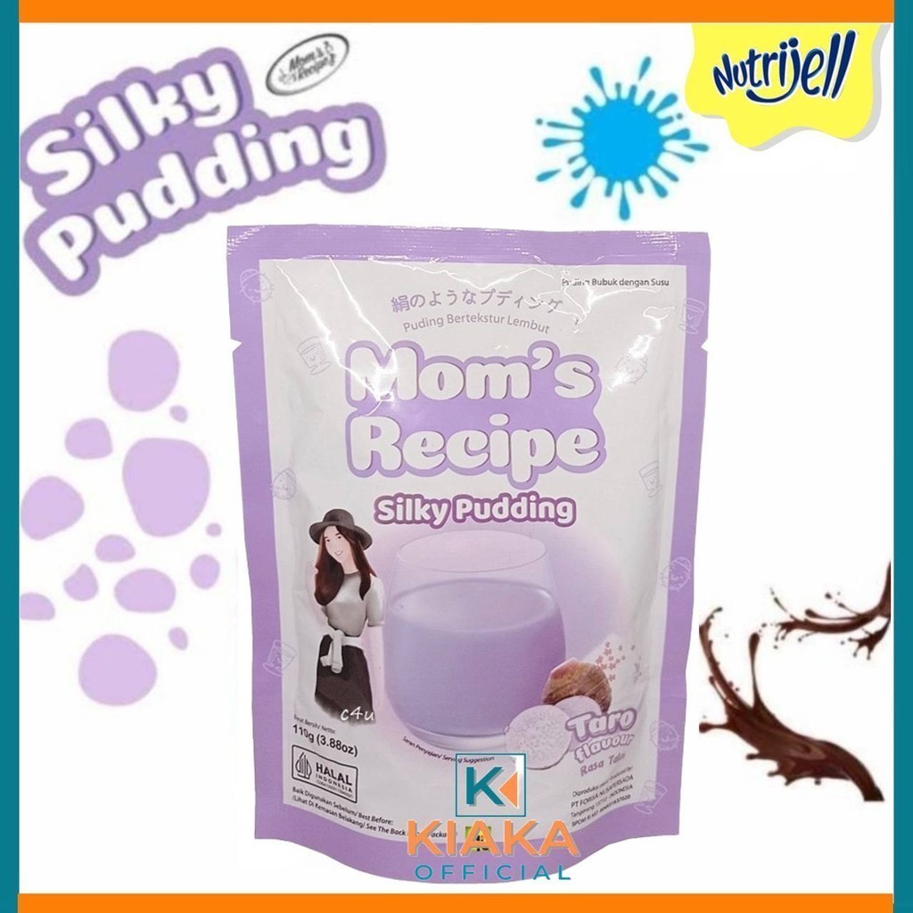 Jual Mom's Recipe Silky Pudding Taro 110g Bubuk Puding Kemasan Pouch ...