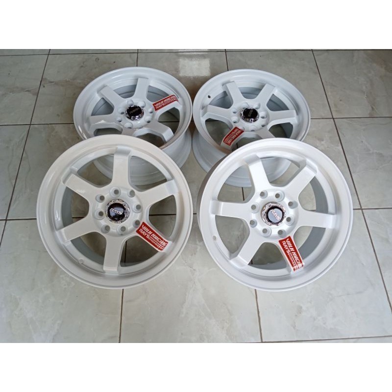 Jual Velg TE37 R14 Hol 8 Warna Putih | Shopee Indonesia