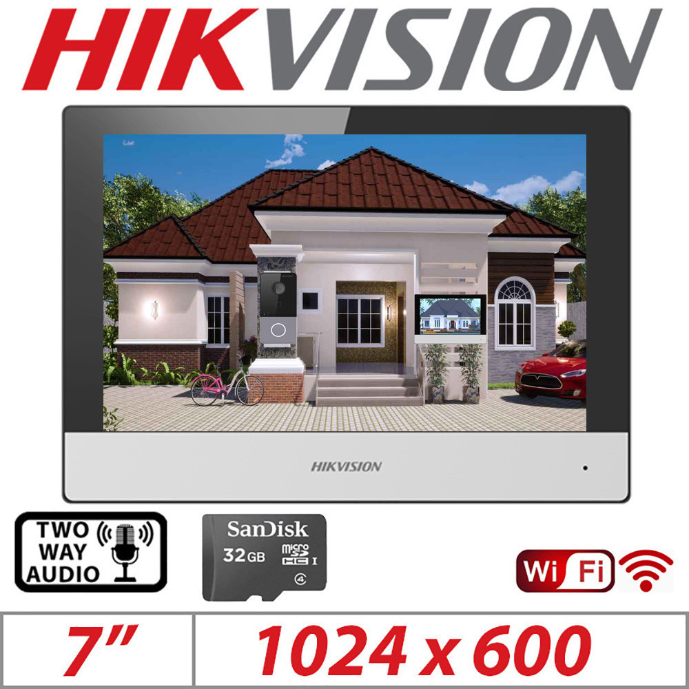 Jual Original hikvision international version Multi-Language DS-KH6320-WTE1 Indoor Monitor POE ...