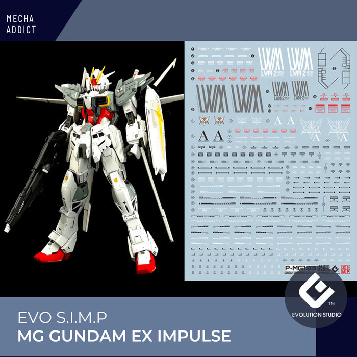 Jual Water Slide Decal MG Gundam Ex Impulse by EVO SIMP | Shopee Indonesia
