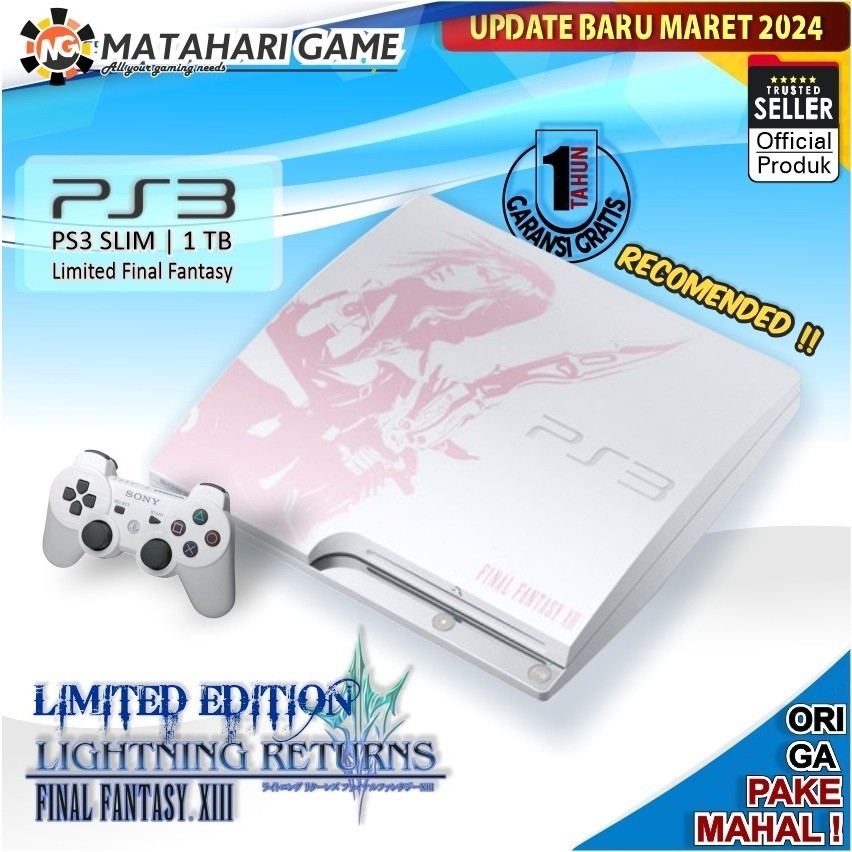 Jual PS3 Slim LIMITED EDITION Final Fantasy 500GB Sony CFW VoID Grade A ...