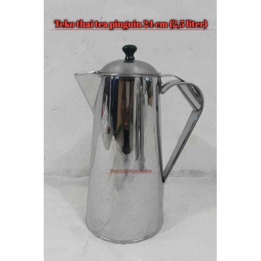 Jual Teko thai tea pinguin / teko teh tarik terbaru corong pendek dan ...