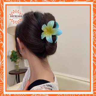 Jual ACC045 Jepit Rambut Wanita Motif Bunga Kamboja Bahan Akrilik Gaya ...