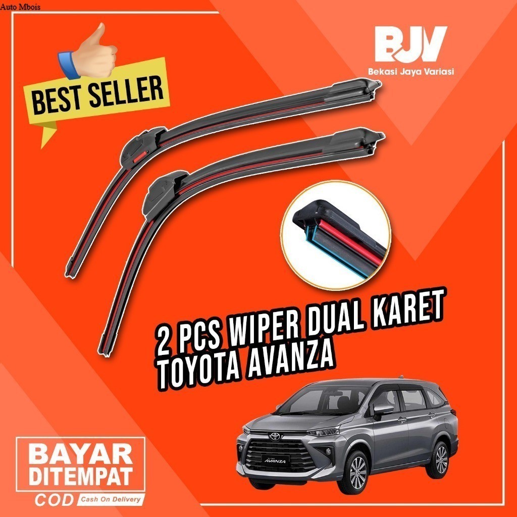 Jual Wiper Mobil Dual Blade - Toyota Avanza Veloz 2022 - Wiper Frameless Dua Karet Universal AM ...