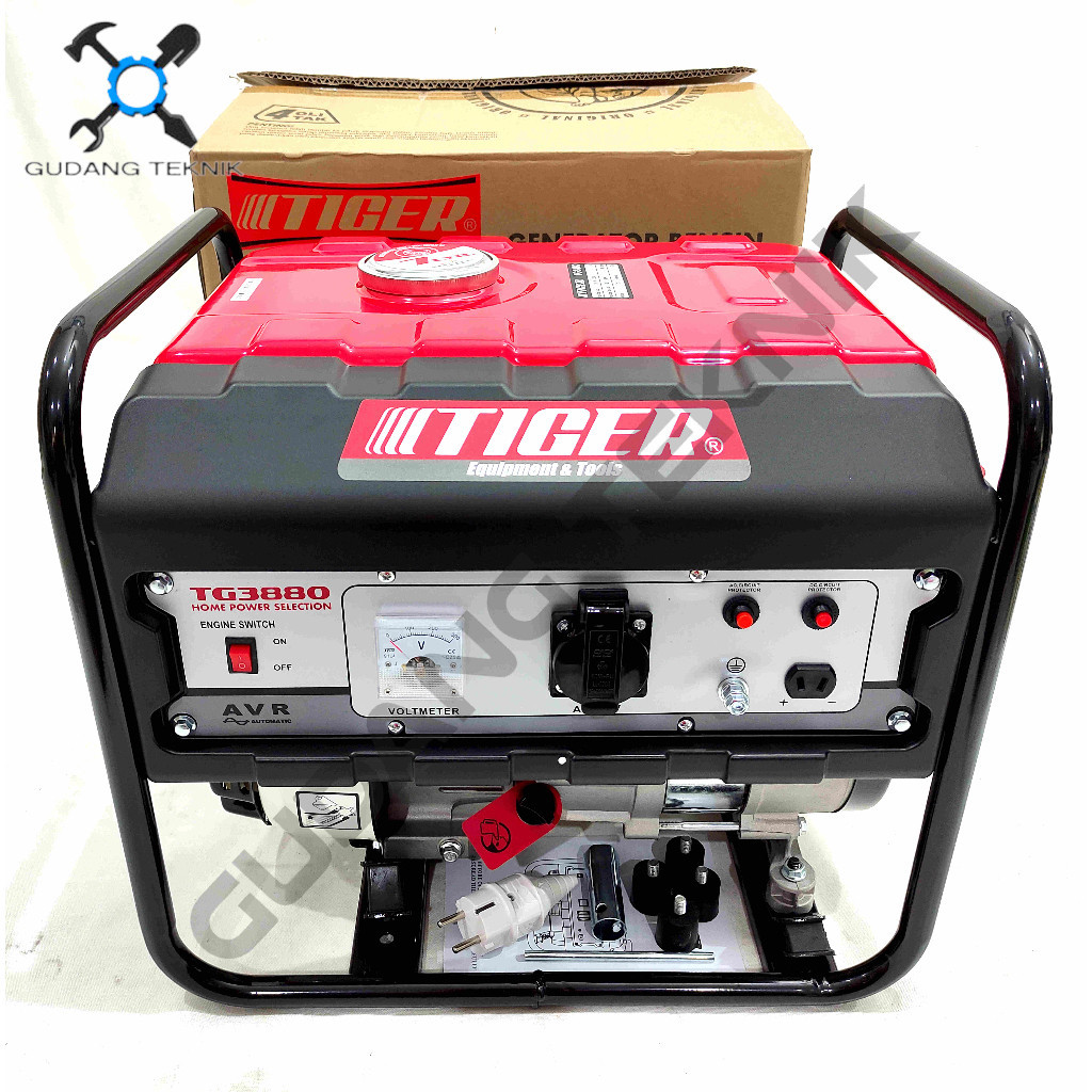 Jual Mesin Genset 4 Tak 1100 Watt TG3880 TIGER / Power Generator Bensin ...