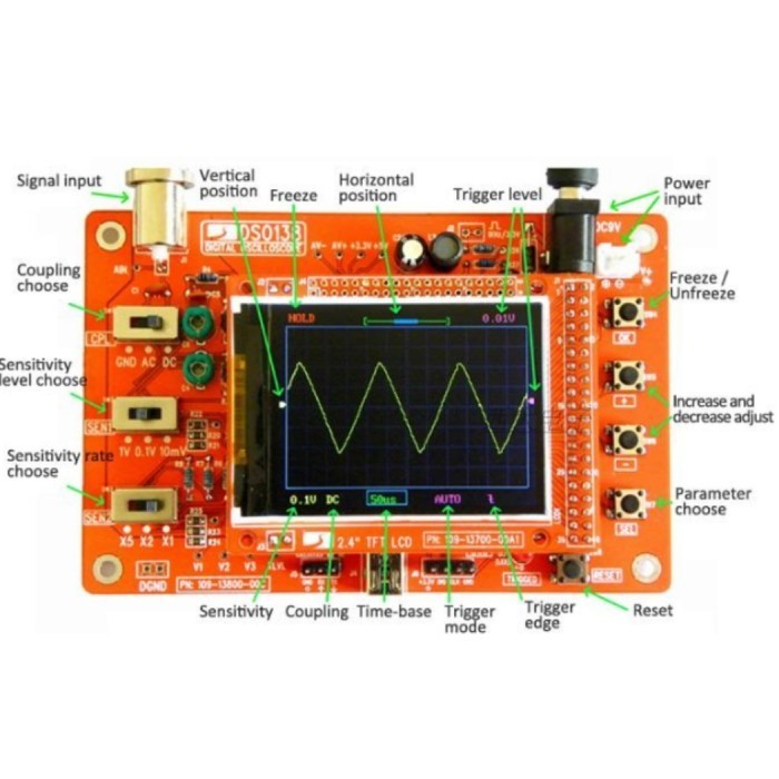 Jual Osiloskop Mini DS0138 Oscilloscope Digital Casing Akrilik ...