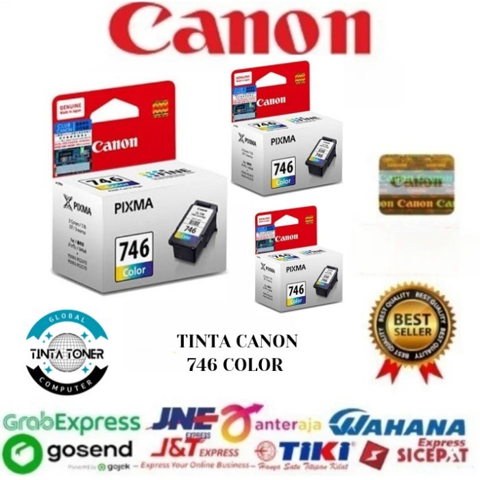Jual TINTA CANON 746 COLOR ORIGINAL | Shopee Indonesia