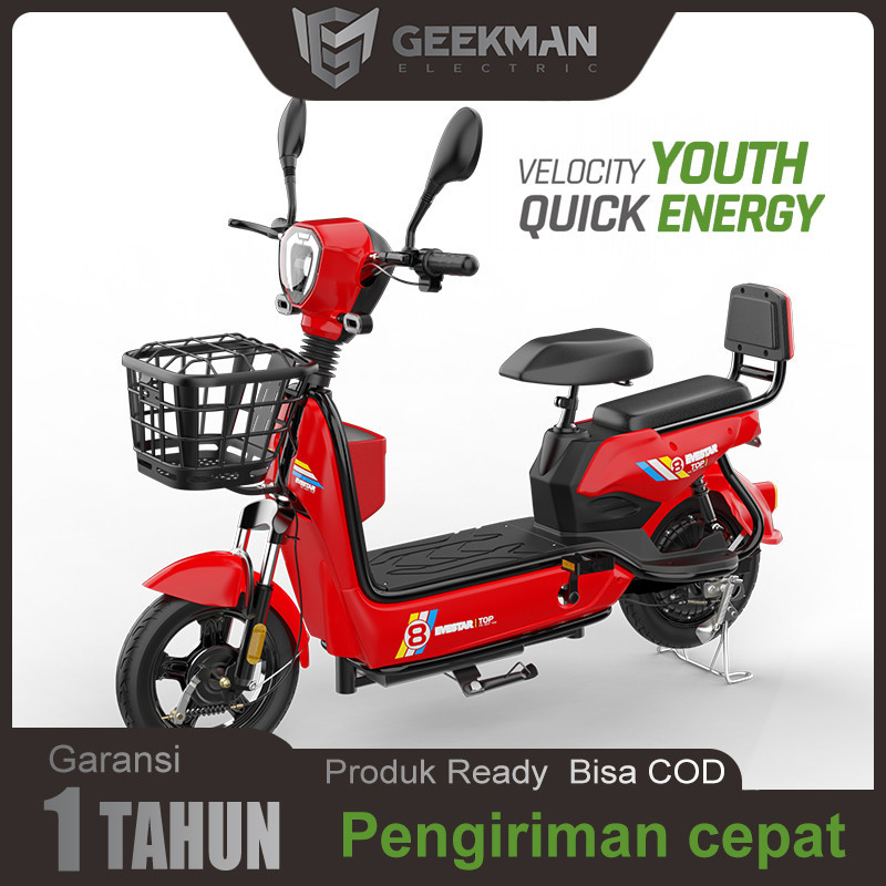 Jual GEEKMAN Sepeda Listrik Murah Sepeda Listrik Dewasa 48V 12ah Sepeda ...