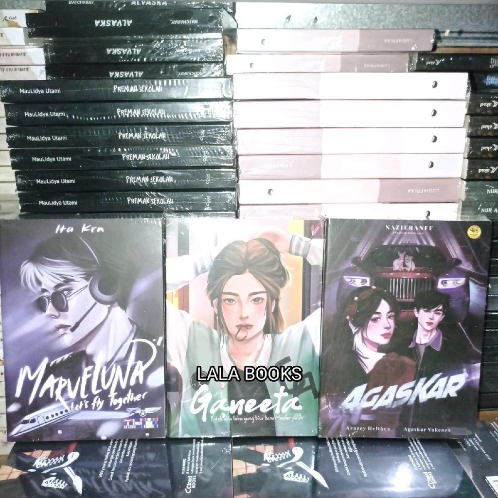 Jual PAKET NOVEL ISI 3 BUKU ( marveluna , ganeeta , agaskar ) Soft ...