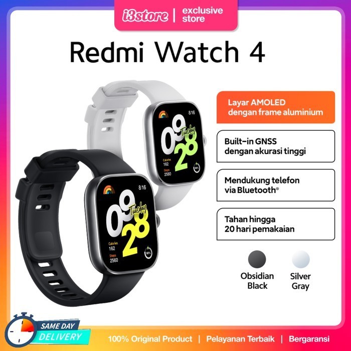 Jual Xiaomi REDMI WATCH 4 Jam Pintar Smartwatch BTCall Amoled Garansi ...