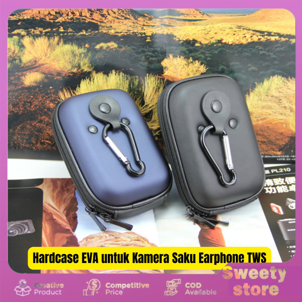 Jual Sweety Store Indonesia-Hardcase EVA untuk Kamera Saku Earphone TWS ...