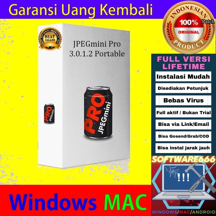 Jual Software Kompresi Size Gambar: JPEGmini Pro 3 Portable [Win] - SOFTWARE - APLIKASI - PC ...