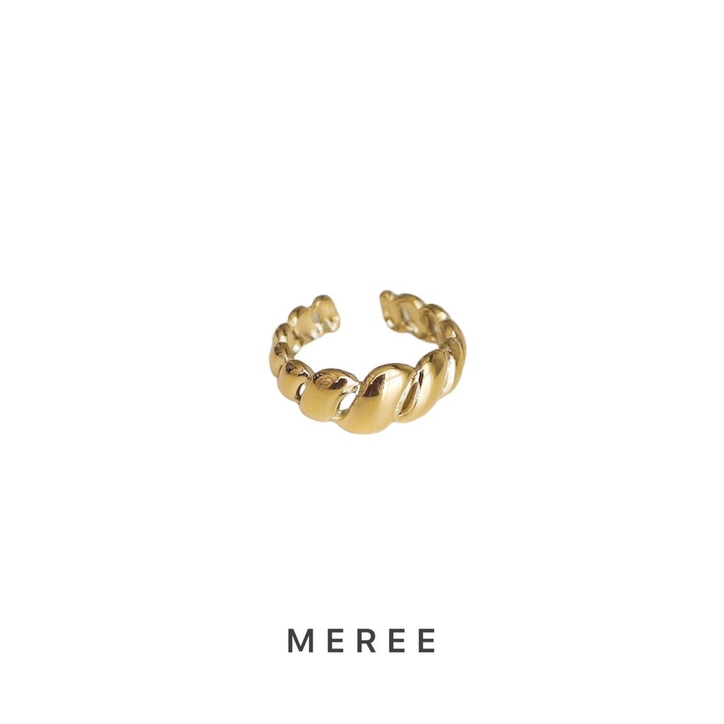Jual Meree - Verity Twisted Ring Stainless Steel 18k Tahan Karat ...