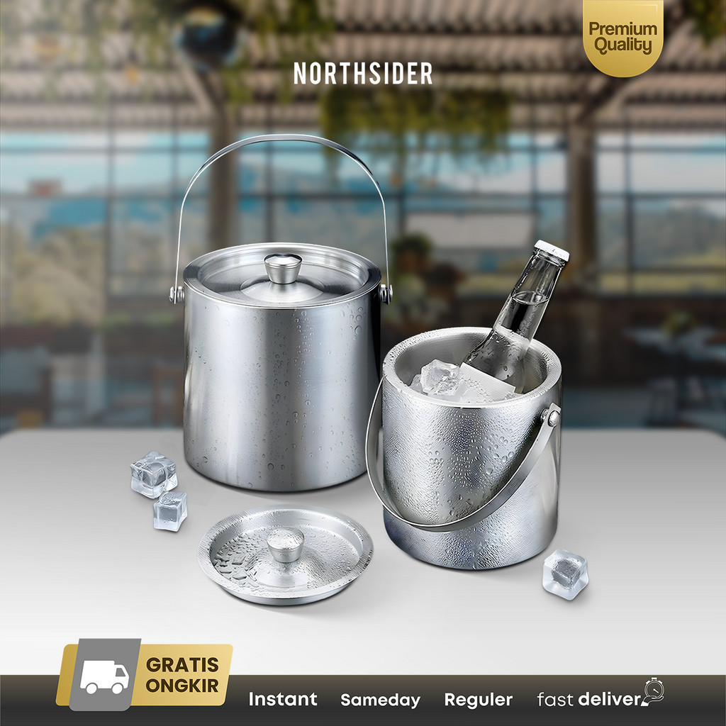 Jual Wadah Es Batu Ice Bucket Double Wall Cooler stainless steel VCH01 ...