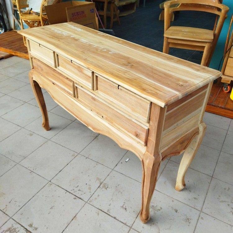 Jual GJ05 - Meja Foyer Konsol Vanity 5-6 Laci - Kayu Jati | Shopee ...