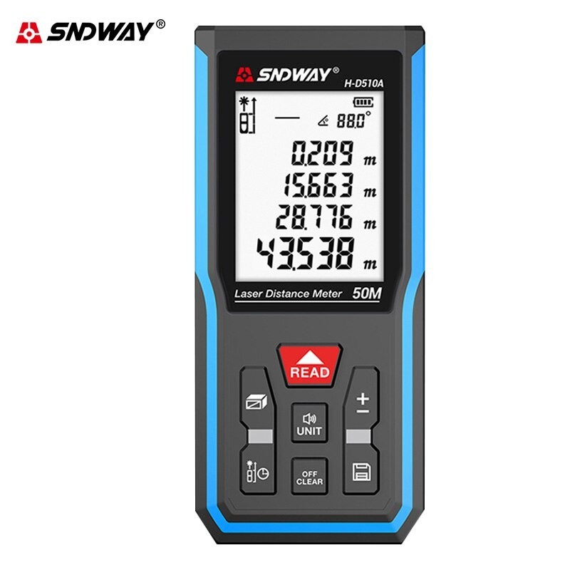 Jual SNDWAY Laser Distance Meter 40M/50M/120M Digital Tape Measure Precision Rangefinder With ...