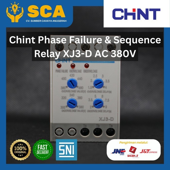 Jual Chint Phase Failure & Sequence Relay XJ3-D AC 380V | Shopee Indonesia
