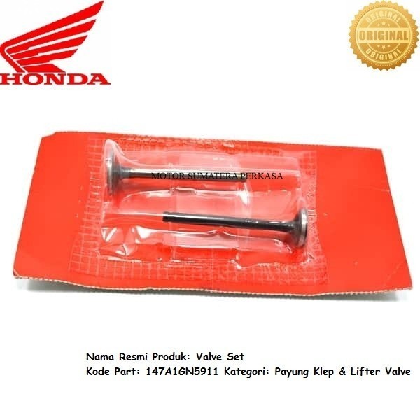 Jual Valve Set (Klep Set) – Grand - 147A1GN5911 - ORIGINAL HONDA 100% ...