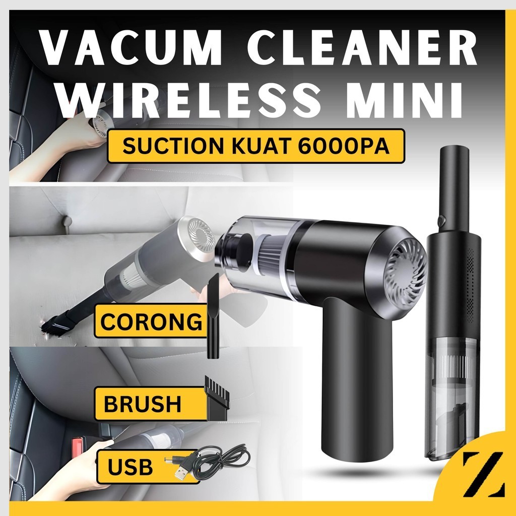 Jual Wireless Vacuum Cleaner Portable Vakum Vacum Debu Mini Mobil Rumah ...