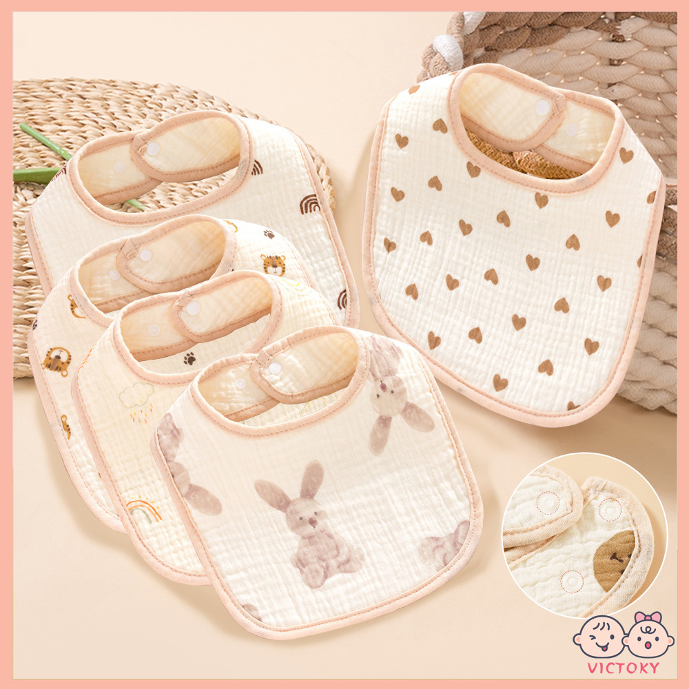 Jual VICTOKY Celemek Bayi Bentuk U Slaber Makan Bayi Bib Air Liur Bayi ...