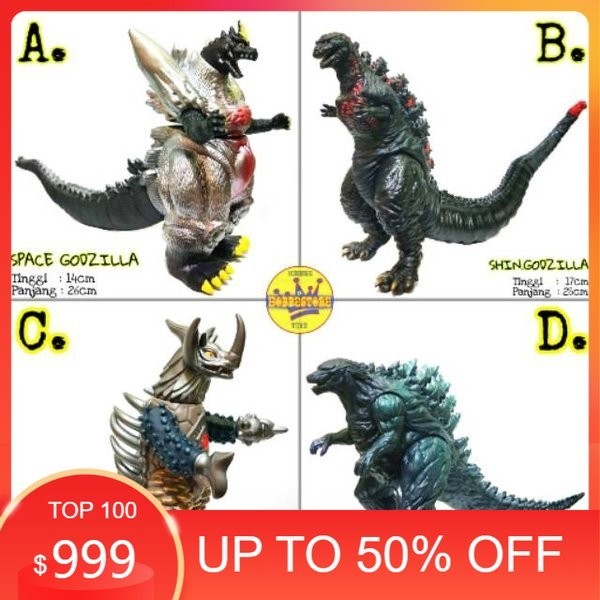 Jual Spesial - Action Figure GODZILLA & KAIJU - Miniatur Pajangan Mainan Monster Ultraman ...