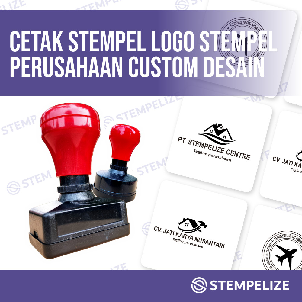Jual Cetak Stempel Logo Stempel Perusahaan Custom Desain | Shopee Indonesia